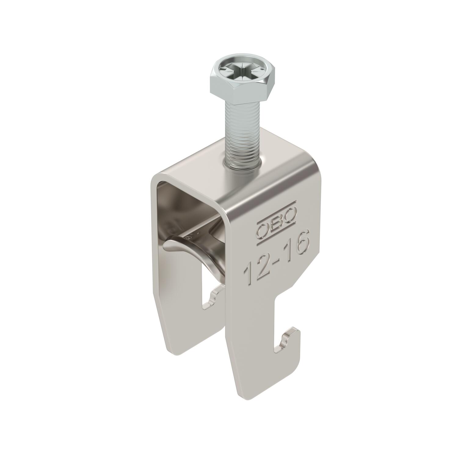 Clamp clip 2056, U-foot, single, metal pressure trough, A2 | OBO