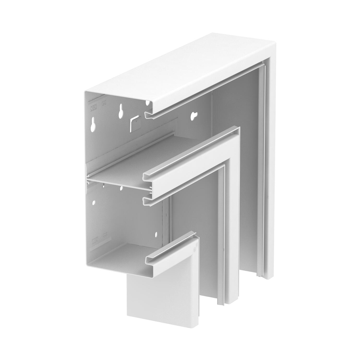 Flat angle, symmetrical, falling, double, for device installation ...