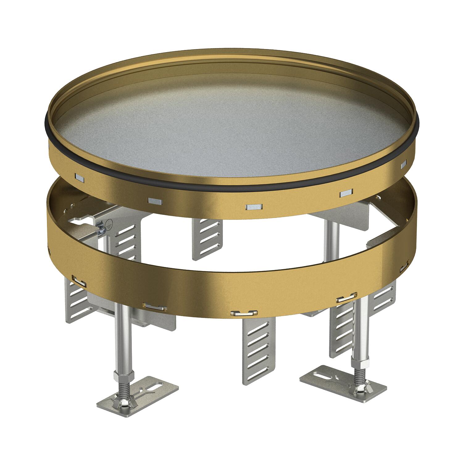 Height-adjustable cassette for inspection opening, RKR, brass 105 | 155 ...